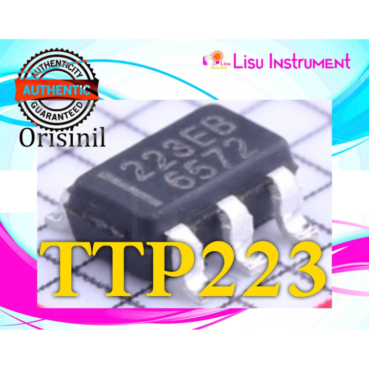TTP223-BA6 TTP223 1 Key Touch Pad Detector IC SOT23-6 | Lazada Indonesia