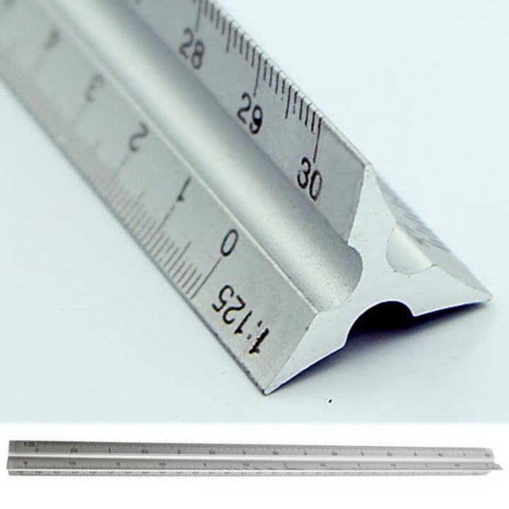 【In Stock+HIgh Quality】30 Cm Aluminum Alloy Triangle Scale Construction ...