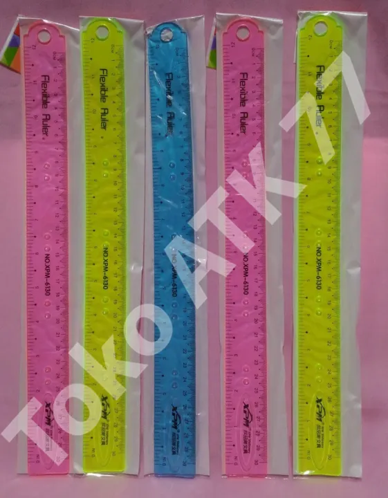 Penggaris Mistar Lentur Flexible Anti Patah 30cm READY STOCK | Lazada ...