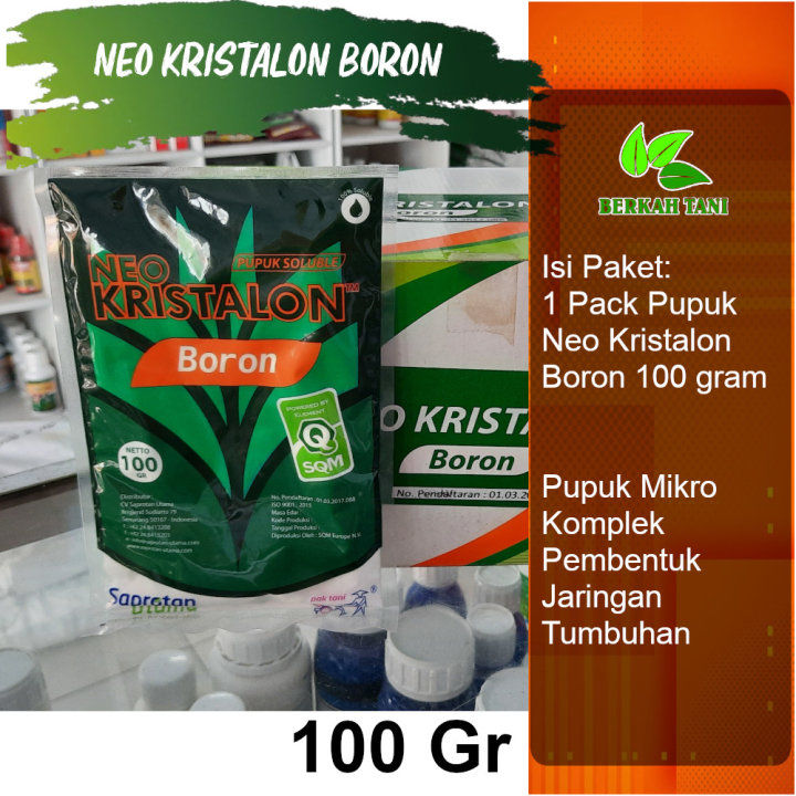 Neo Kristalon Boron 100 Gram Pupuk Mikro Komplek | Lazada Indonesia