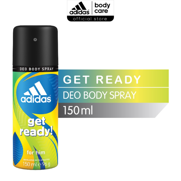 ADIDAS Get Ready Deo Body Spray 150ml - Pulau Jawa Sicepat | Lazada ...