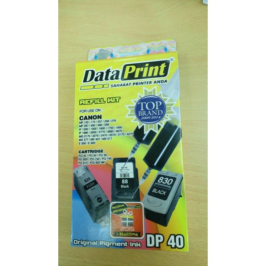 Data Print DP40 / Tinta Refill /Tinta Isi ulang Data Print DP-40 black ...