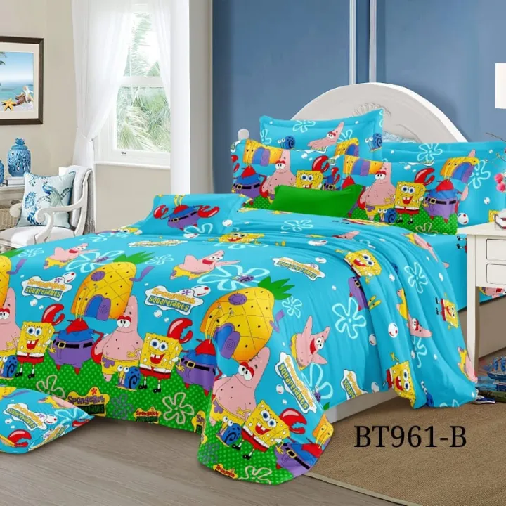 Bedcover only motif karakter spongebob lucu | Lazada Indonesia