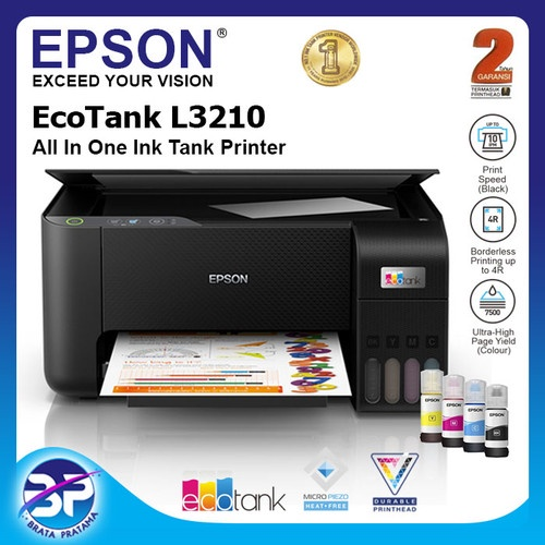 Epson EcoTank L3210 A4 All-in-One Ink Tank Printer Bandung Pengganti L3110 | Lazada Indonesia
