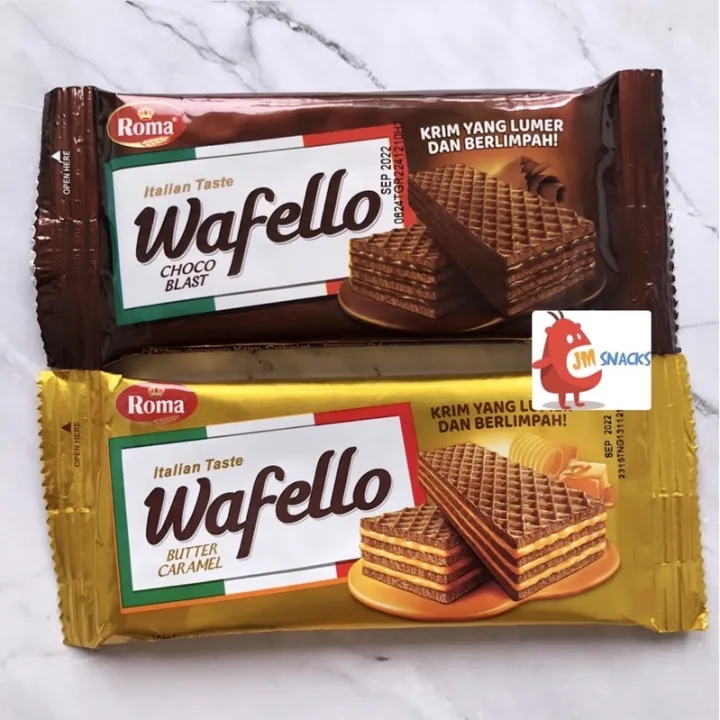 [TERMURAH] Wafello Wafer Italian Taste 1PAK (10x21gram) - Wafer Krim ...