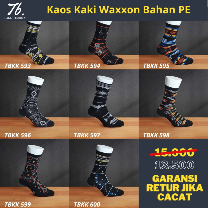 Kaos Kaki Tebal Old School Pria Wanita Kantor Sekolah Olah Raga Futsal ...