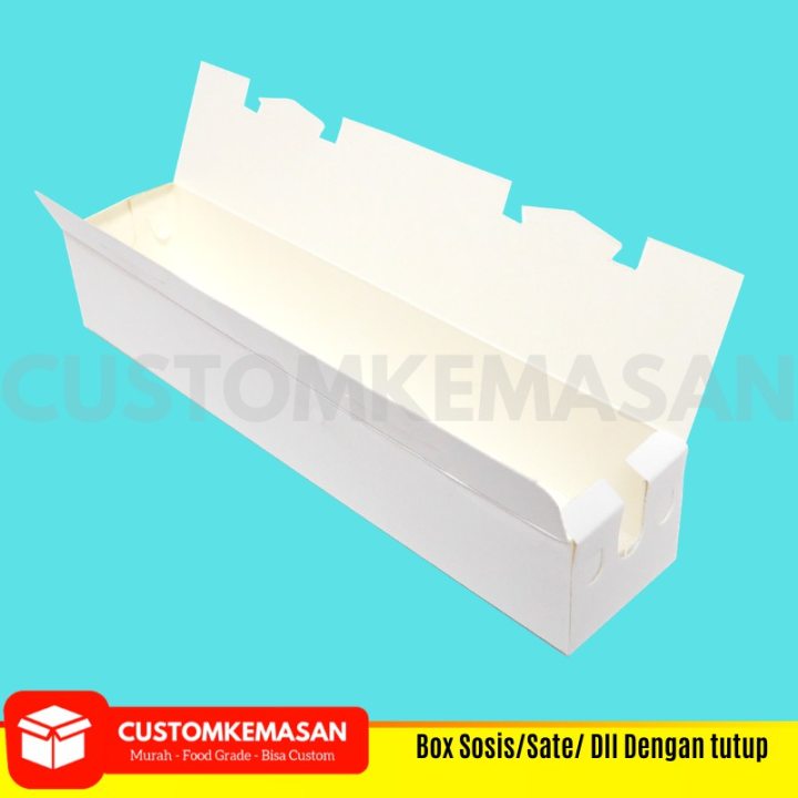 Box Sosis Bakar isi 50 / Tempat Sosis / Dus Sosis Bakar / Kemasan Sosis ...