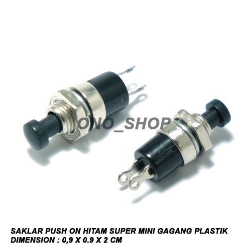 Saklar Push On Hitam Super Mini Gagang Plastik | Lazada Indonesia