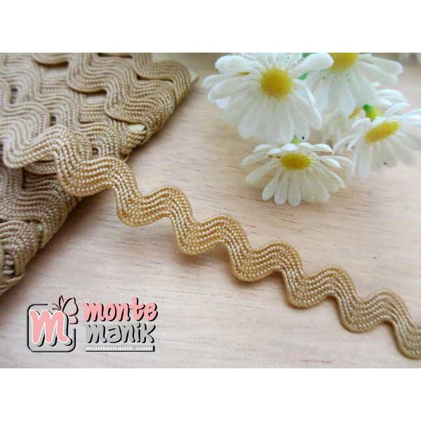 Renda Ricrac atau Biku-biku Coklat Susu (RLN-014) | Lazada Indonesia