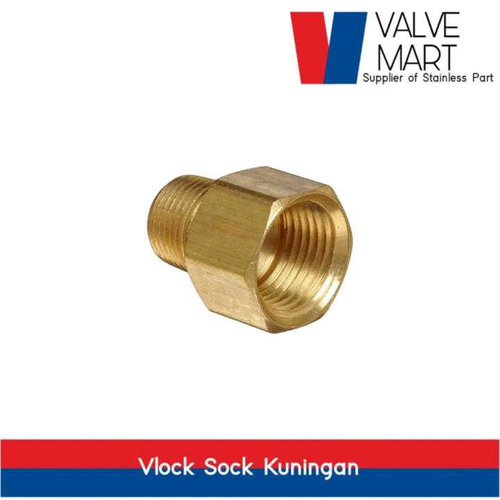 Vlock Sock / Vlok sok kuningan 1/8" Male x 1/4" Female | Lazada Indonesia