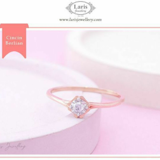 Cincin Diamond model Elora Rose Gold Laris Jewellery | Lazada Indonesia
