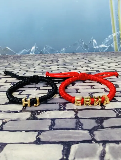 888shop | Gelang nama gelang huruf rajut inisial alphabet abjad ...