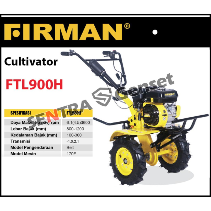 traktor firman ftl 900H. Mesin bajak sawah mini. mesin cultivator ...