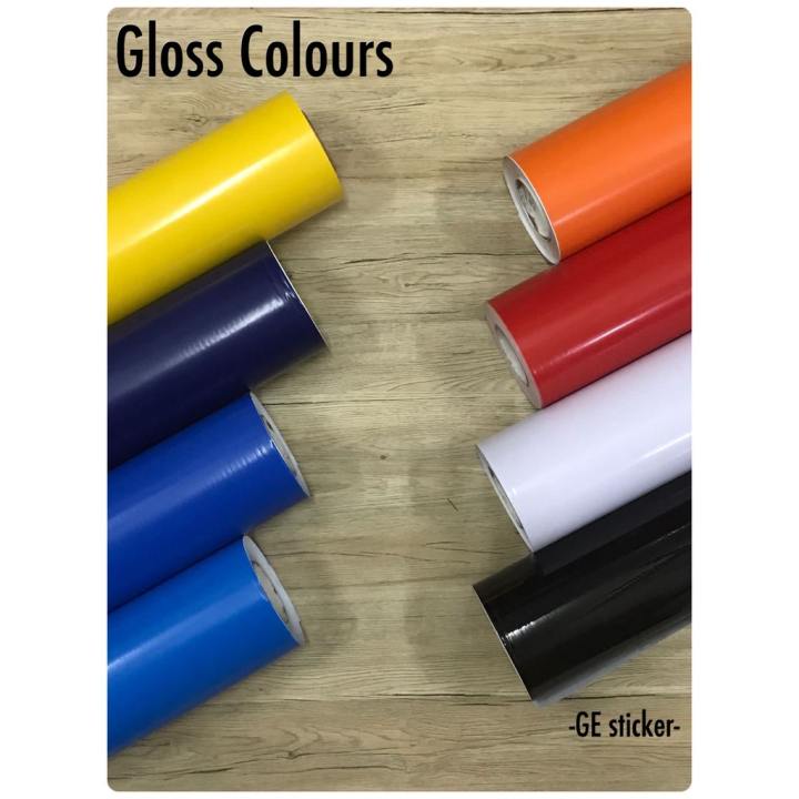 Sticker Vinyl Glossy / Matte 60cm Stiker Aquarium variasi motor mobil mirip oracal | Lazada ...