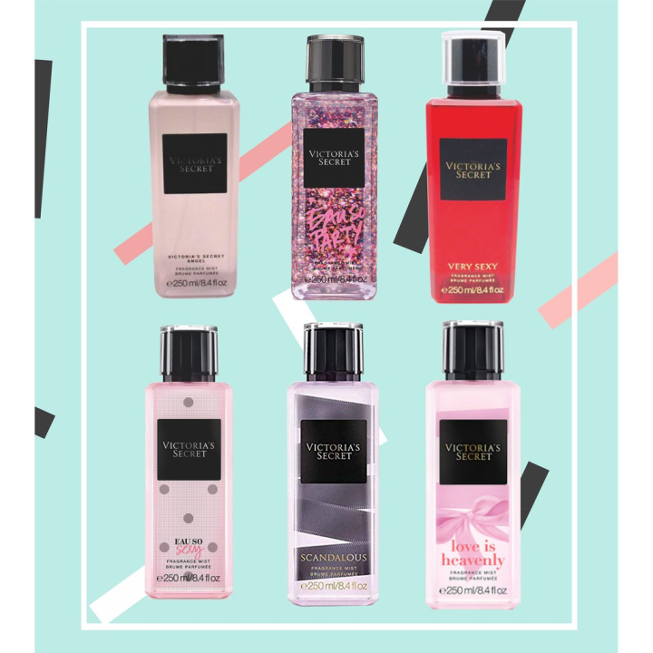 READY !! Body mist Victoria Secret botol kotak / botol square 250 ml ...