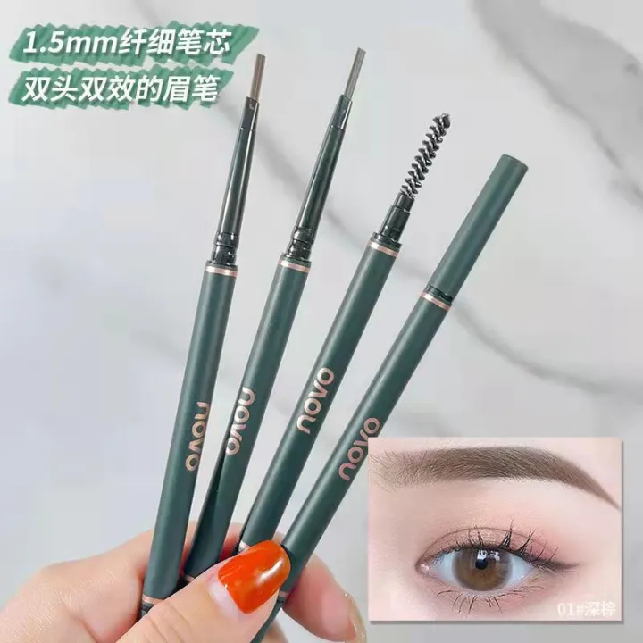 [No.5384] Novo Small Triangle Eyebrow Pencil ดินสอเขียนคิ้วหัวเรียวเล็ก ...