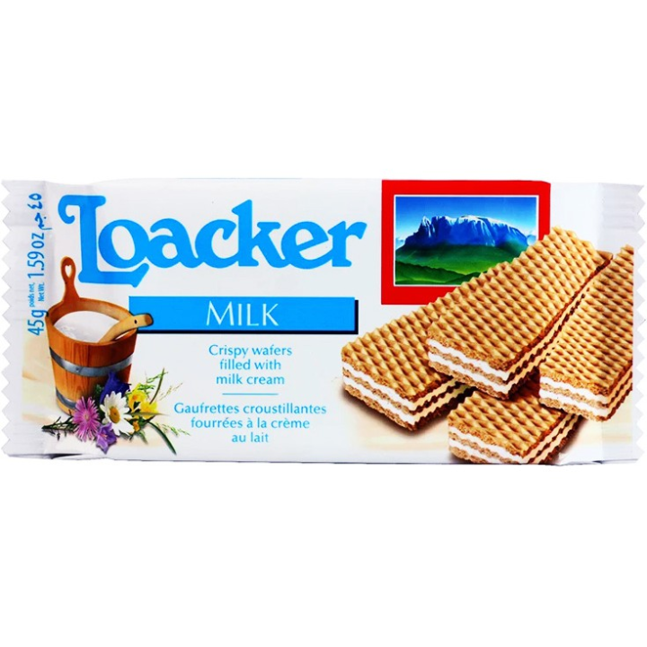 พร้อมส่ง ของอยู่ไทย (MILK ครีมนม) มีหลายรส!! Loacker ล็อคเกอร์ เวเฟอร์ ...
