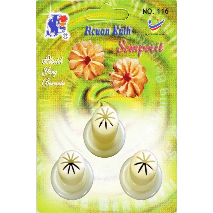 Acuan Tekan Berpam Kuih Biskut Semperit (116/128/105) | Lazada