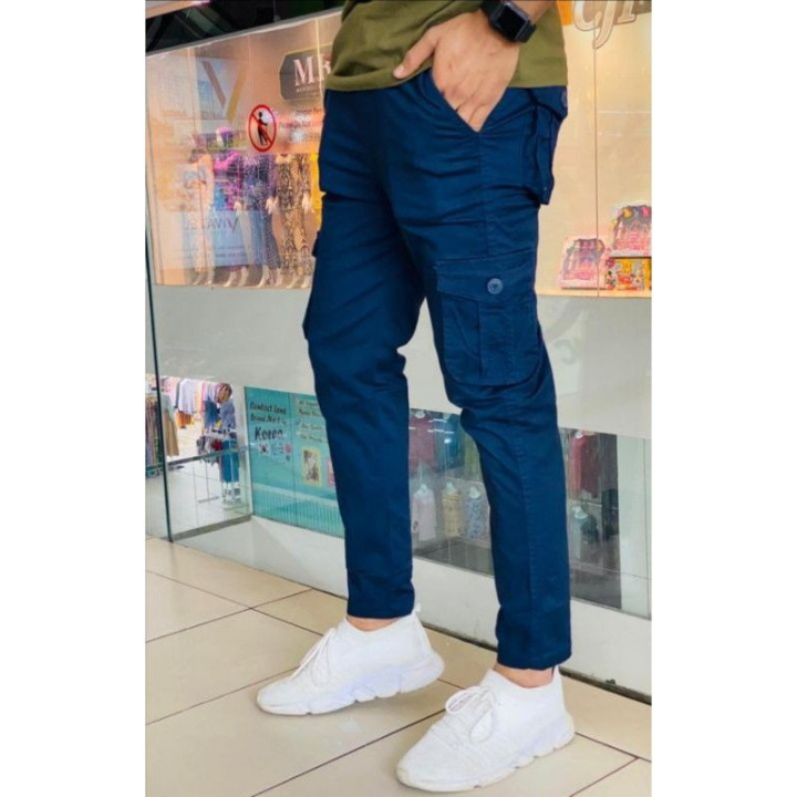 Seluar cargo lelaki Elastic/men tractical pants six Poket Kain Tebal ...