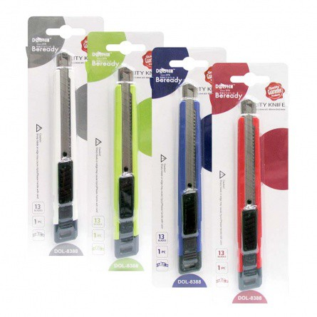 Dolphin Cutter Knife /Pisau Tolak DOL-8388 (9MM BLADE) | Lazada