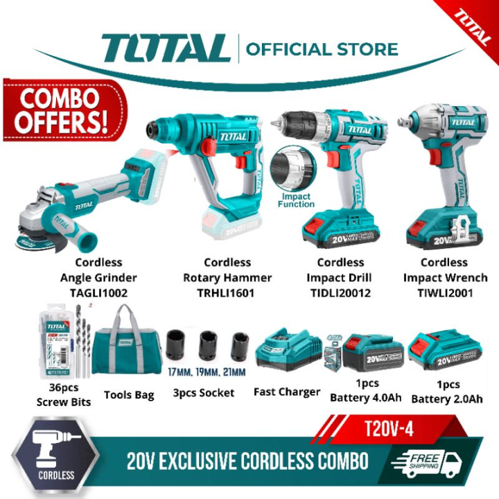 Total Exclusive Cordless Combo Set | Lazada