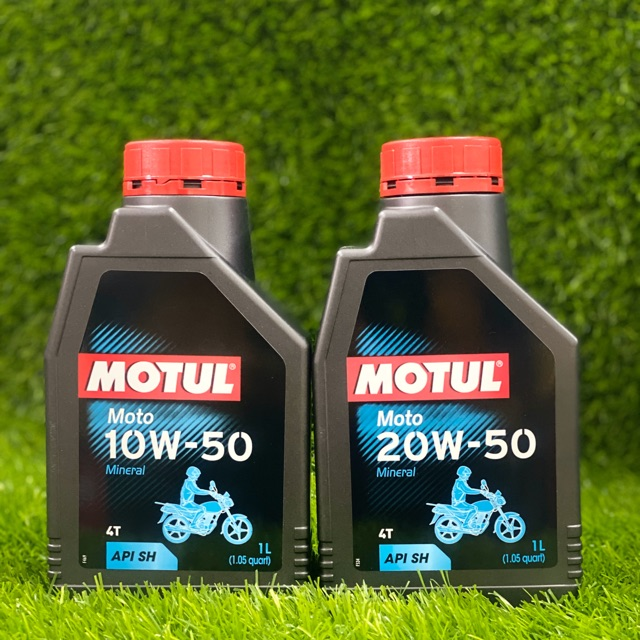MOTUL 4T 10W50/20W50 MINERAL ENGINE Oil Motorcycle 1 LITER 100% 4T OIL ...