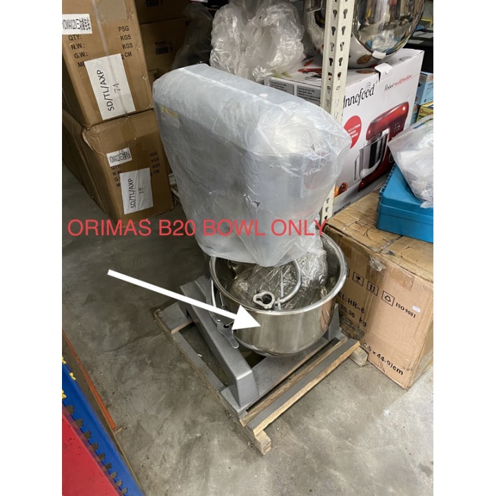 ORIMAS B20 COMMERCIAL STAND FOOD MIXER BOWL (ACCESSORY ONLY) | Lazada