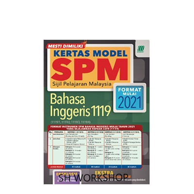 Buku Latihan: Kertas Model SPM 2021 English 1119 | Lazada
