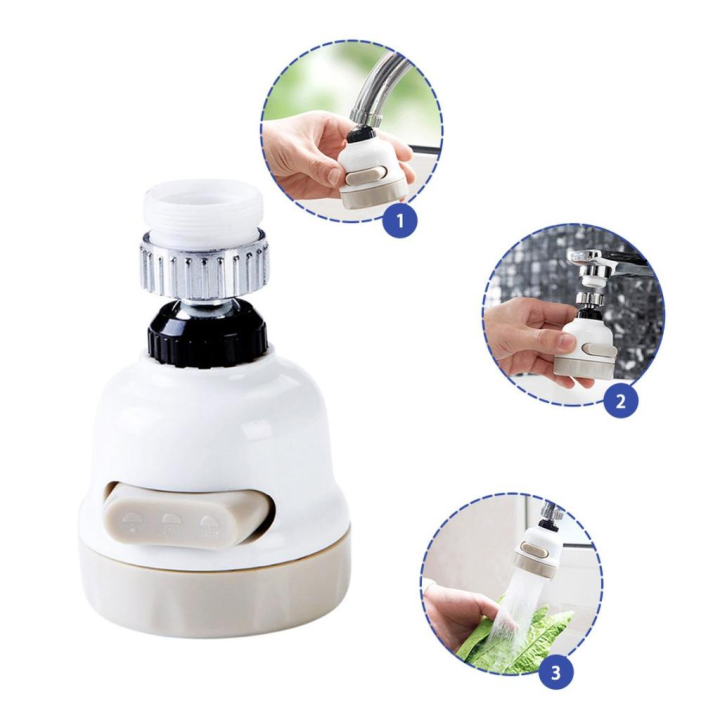 [o3tQ]Water Tap Filter Faucet Splash-proof Filter Rotating Pressurizing ...
