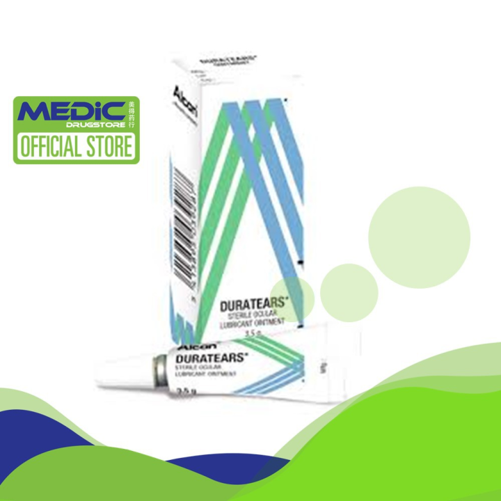 [Bundle of 2] Alcon Duratears Sterile Ocular Lubricant Ointment 3.5g ...