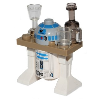 Lego Star Wars R2-D2 with Serving Tray (Dark Tan 2 x 4 Plate ...