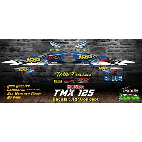 Honda TMX 125 Stock JRP Decals with freebies stickers | Lazada PH