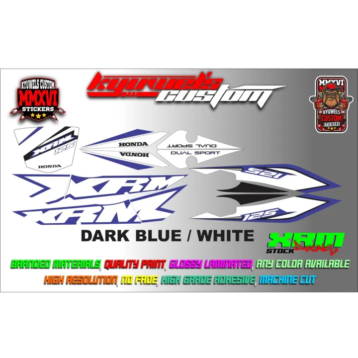 XRM 125 stock DECALS sticker | Lazada PH