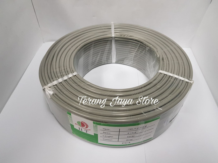 Kabel Intercom isi 4 Warna (100 meter) Kabel Serat Tunggal HT Series ...