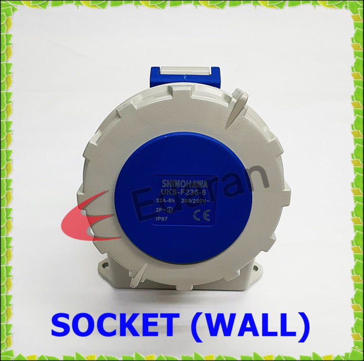 SHINOHAWA 3 PIN 32A SAFETY INDUSTRIAL PLUG / SOCKET (COUPLER) / SOCKET ...