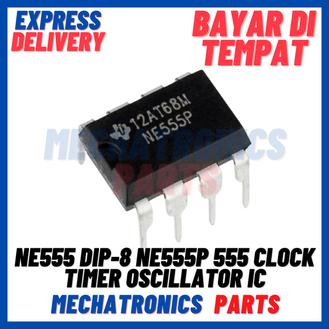 5PCS ELC[ICS-0024] NE555 DIP-8 NE555P 555 CLOCK TIMER OSCILLATOR IC | Lazada Indonesia