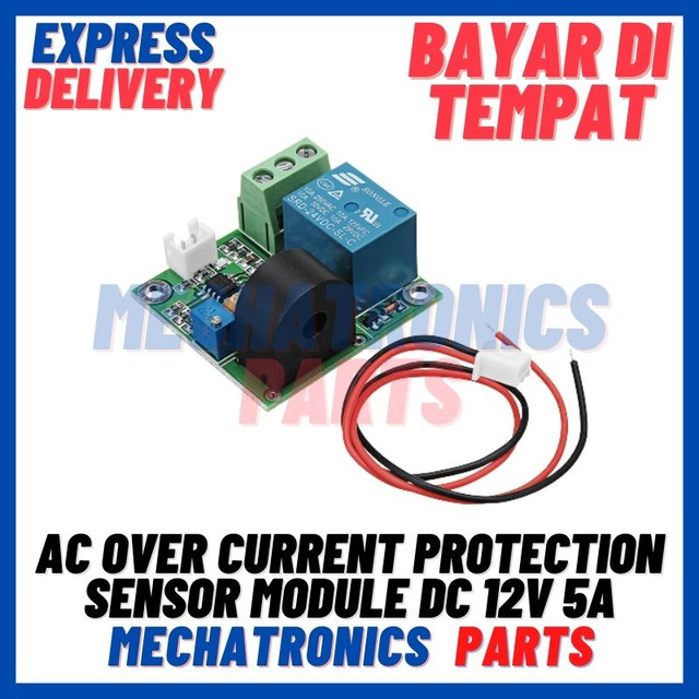 ELC[5639] AC OVER CURRENT PROTECTION SENSOR MODULE DC 12V 5A RELAY ...