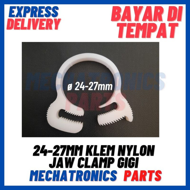 ELC[DEV-9349] 24-27MM KLEM NYLON JAW CLAMP GIGI UNTUK KABEL PLASTIK ...