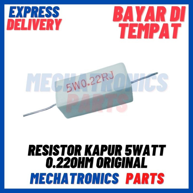 ELC[PAS-9079] RESISTOR KAPUR 5WATT 0.22OHM ORIGINAL | Lazada Indonesia
