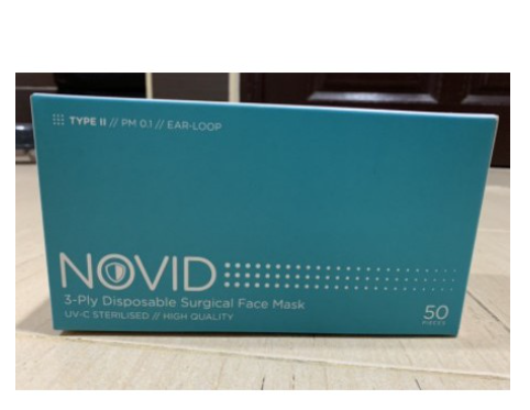 [READY STOCK] NOVID 3 PLY DISPOSABLE FACE MASK 50S BUNDLE WRAP GENUINE ...