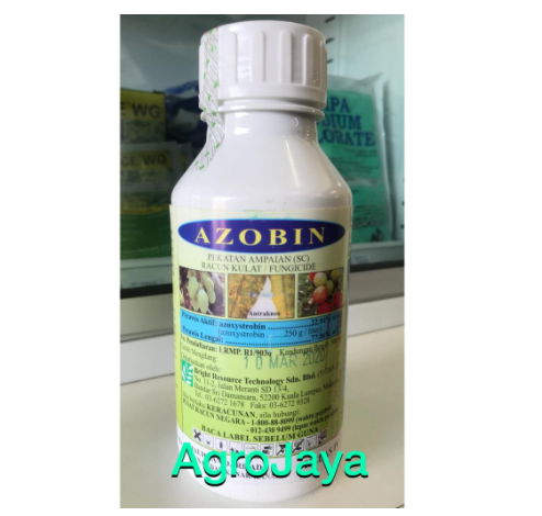 Azobin Azoxystrobin 22.94% Racun Kulat Power Karat Fungicides 500ml ...