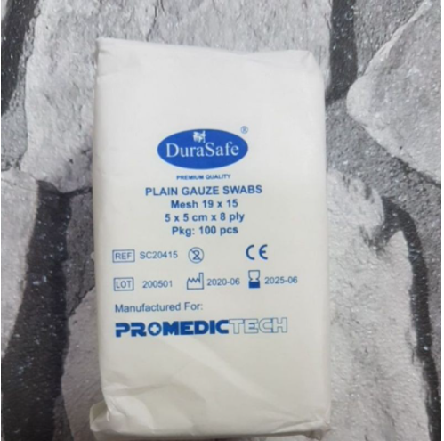 Durasafe Plain Gauze Swabs 5cmx5cm | Lazada