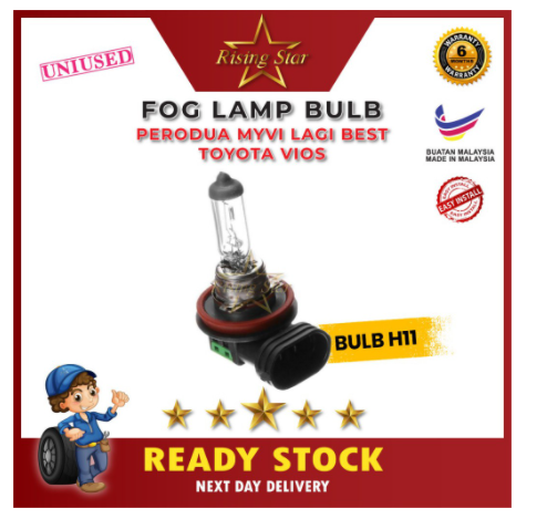 PERODUA MYVI TOYOTA VIOS altis camry FOG LAMP LIGHT BULB H11 】 | Lazada