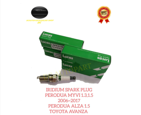 LUCAS IRIDIUM SPARK PLUG PEROUDUA MYVI 1.3 1.5 (2006-2017) ALZA AVANZA ...