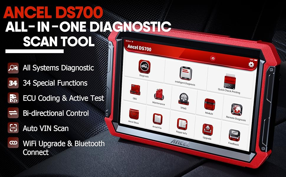 2022ใหม่ ANCEL DS700เครื่องสแกนรถobd2เนอร์เต็มระบบเครื่องมือวิเคราะห์สำหรับรถยนต์ทุกคันสนับสนุน ...