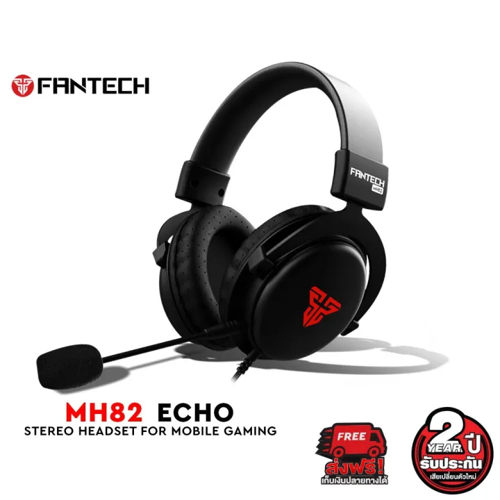 FANTECH MH82 ECHO MUTIPLATFORM HEADSET for Mobile Gaming หูฟังเกมมิ่งแบบครอบหัว มีไมโครโฟน ระบบ ...