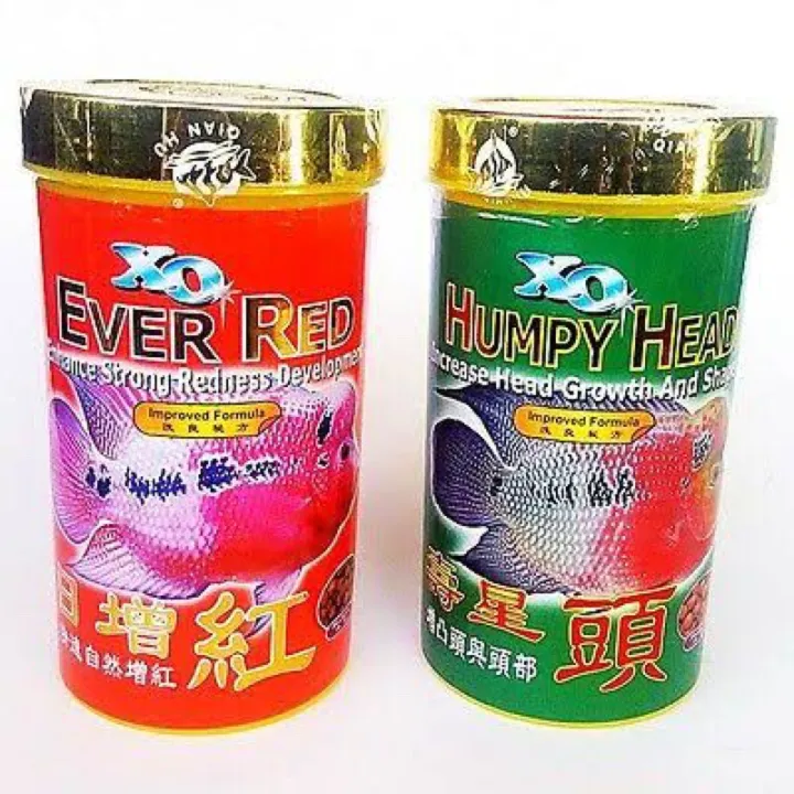 XO Ever Red Humpy Head Flowerhorn Pellets Fish Food Improved Formula ...