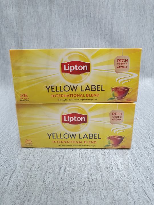 LIPTON YELLOW LABEL BLACK TEA 25'S*2G | Lazada