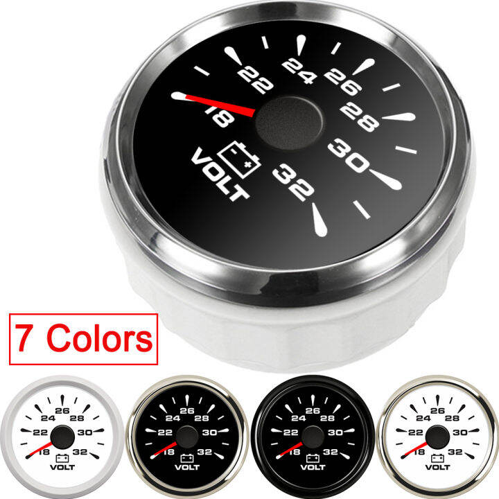Universal 2'' 52mm volt meter voltmeter car 12V clock auto motorcycle ...