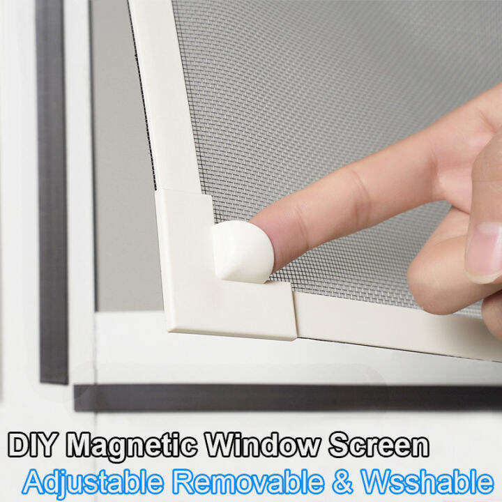 [Premium Quality]40 cm Width Adjustable Magnetic Window Screen for ...